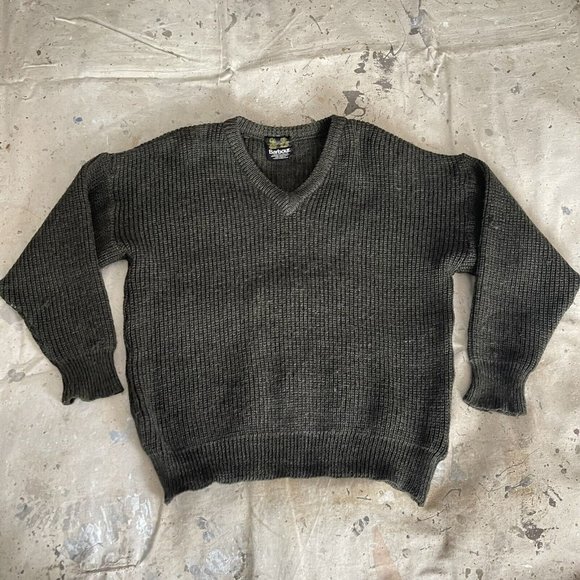 Barbour | Sweaters | Vintage Barbour Knit Pure New Wool Sweater L ...